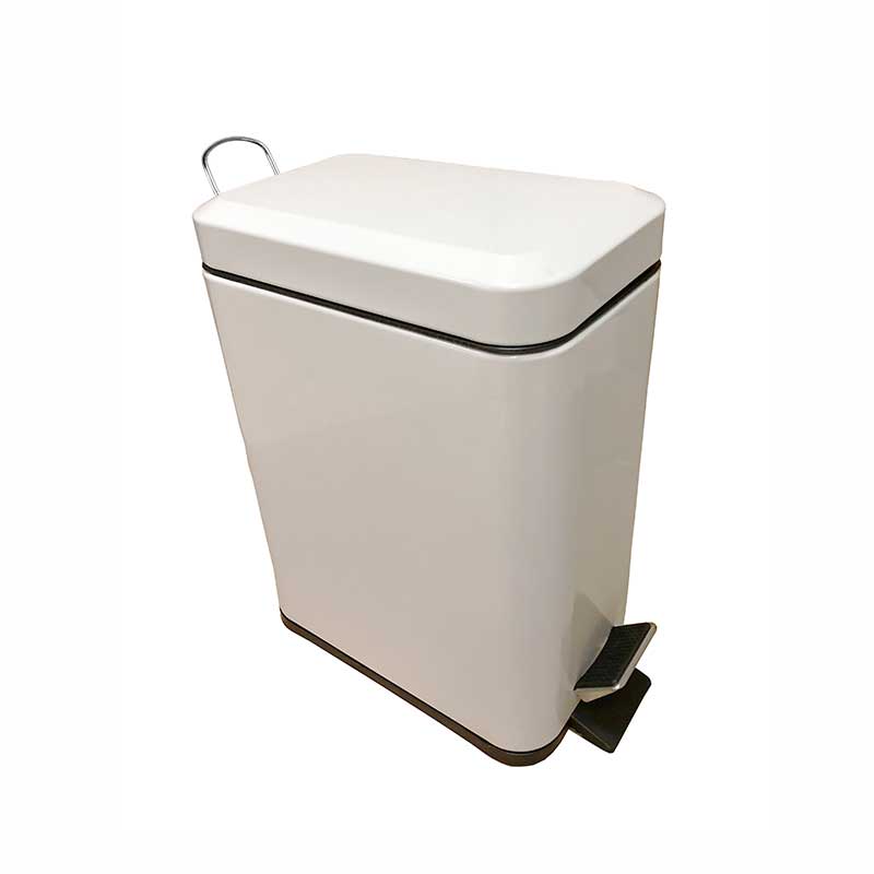 Pedal-Operated Circular Waste Bin In Public Washroom & Bathroom For Sale