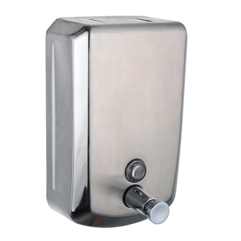 Wall Mounted Push-Button Liquid Soap Dispenser 1.5L In Public Washroom ...