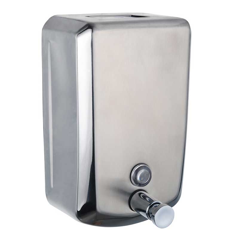 Wall Mounted Push-Button Liquid Soap Dispenser 1.5L In Public Washroom ...