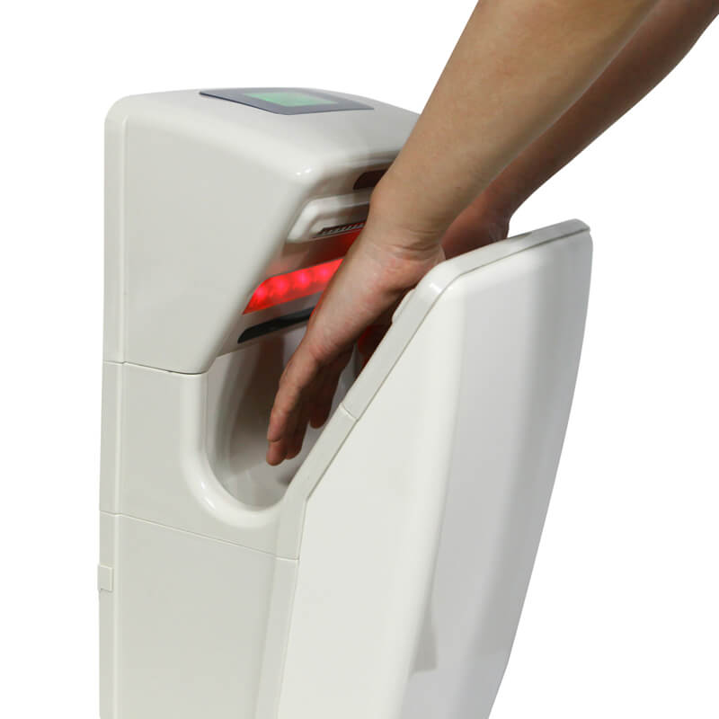 High Efficiency White Jet Air Hand Dryer In Public Washroom & Bathroom ...