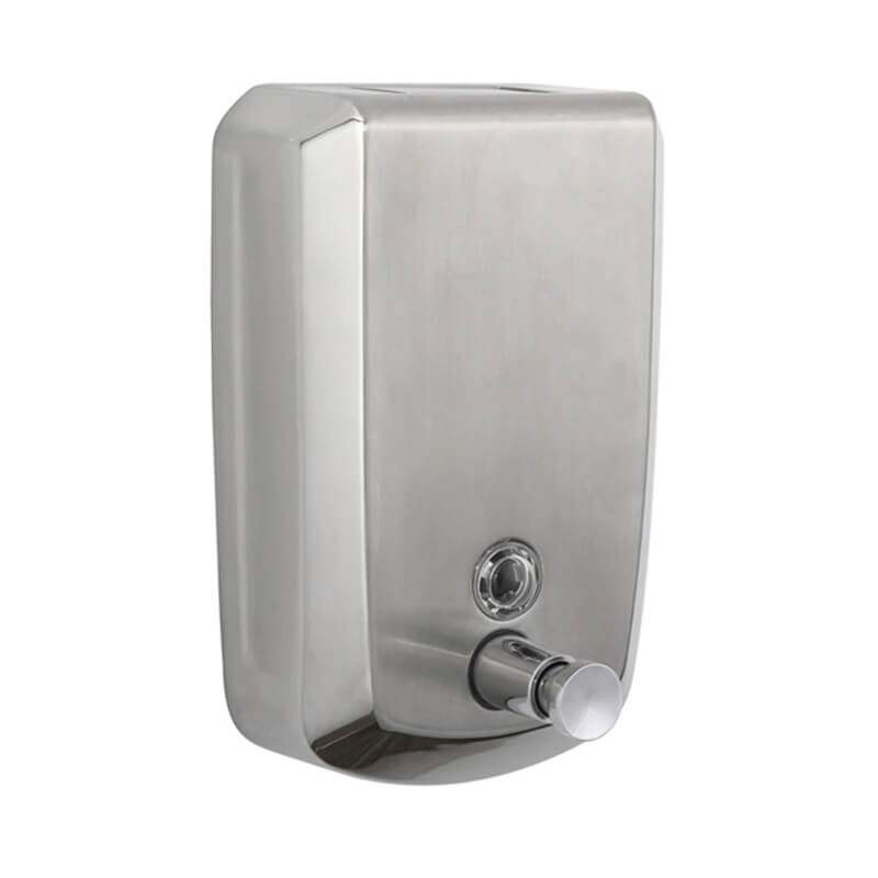 Wall Mounted Push-Button Liquid Soap Dispenser 0.5L In Public Washroom ...