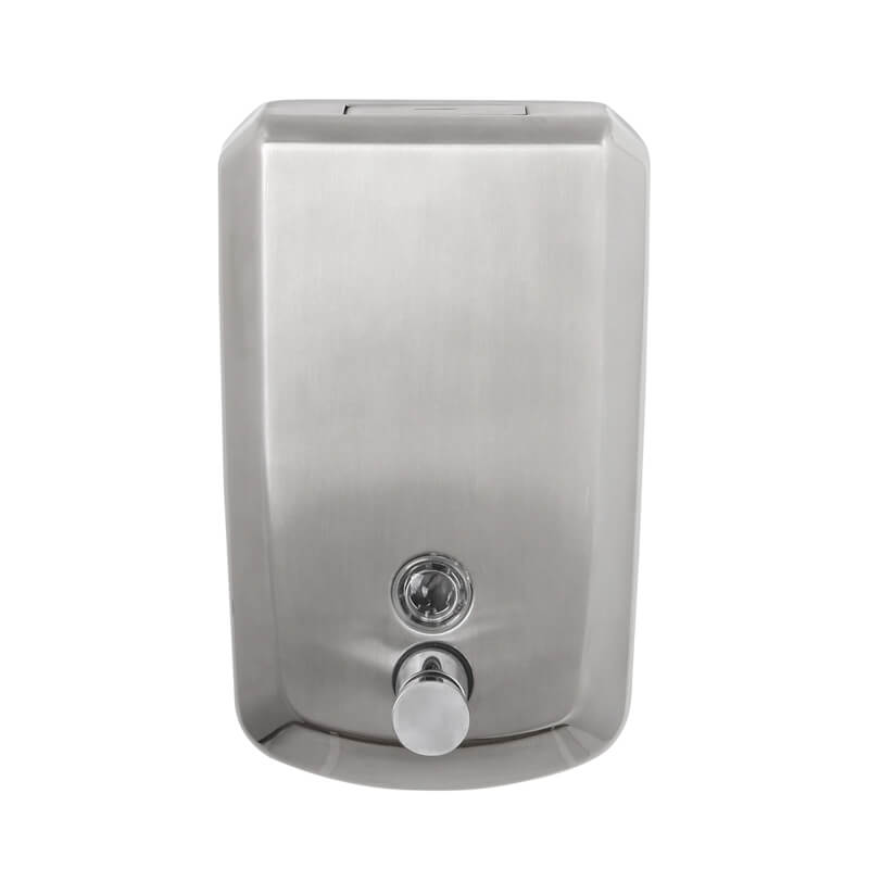 Wall Mounted Push-Button Liquid Soap Dispenser 1.2L In Public Washroom ...