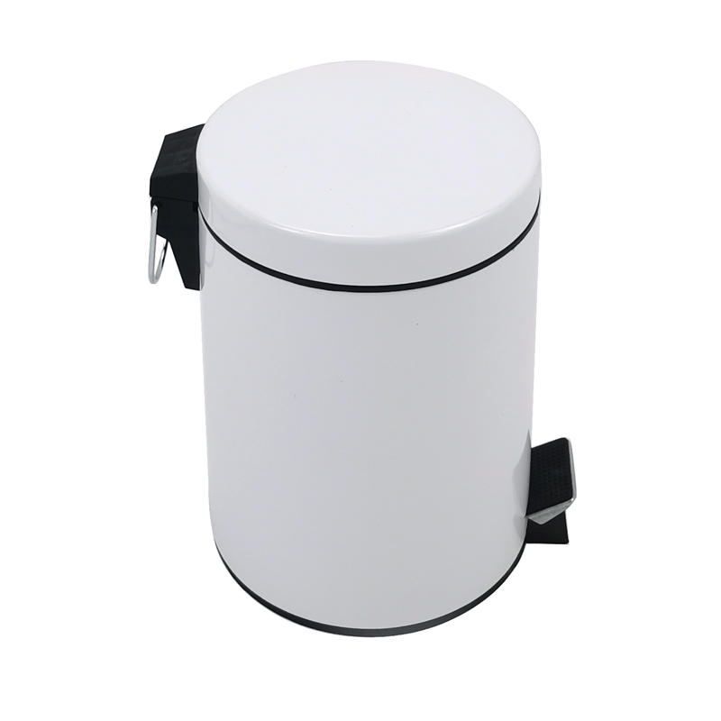 Circular Bin Stainless Steel White Epoxy Finish In Public Washroom ...