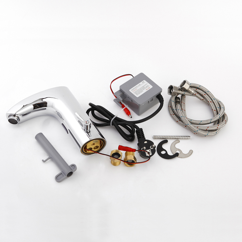 Sensor Operated Faucet Surface Mounted In Public Washroom & Bathroom ...