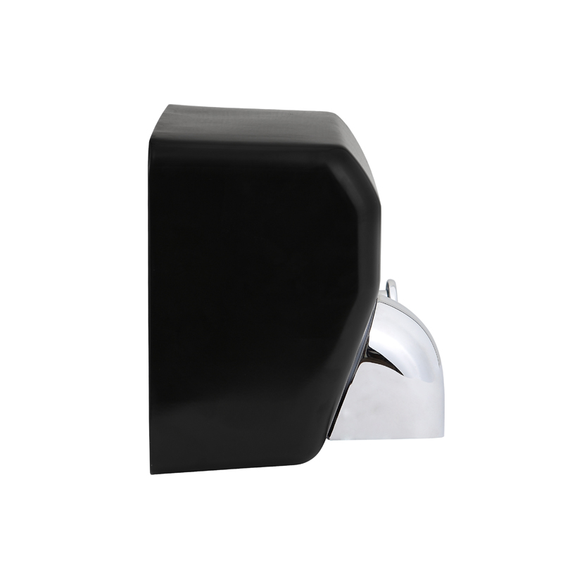 Hiflow Plus Push Button Black Hand Dryer In Public Washroom & Bathroom ...