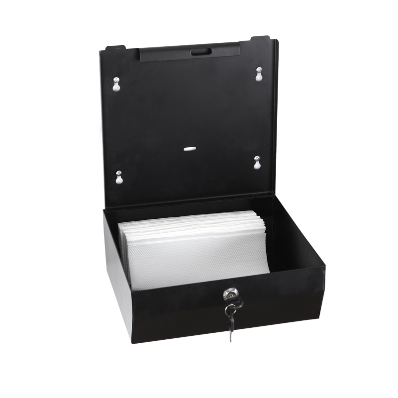 Wall Mounted Multifold Paper Towel Dispenser In Public Washroom